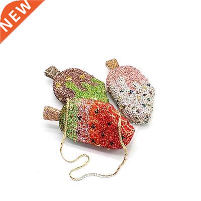 Classical women accessories diamonds luxury clutches ice lol