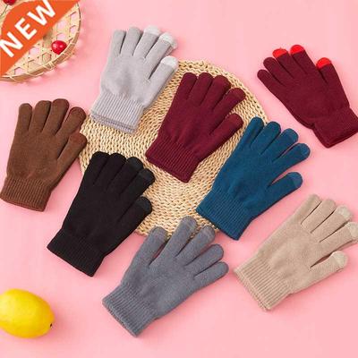 Winter Autumn Gloves Touch Screen Warm Mittens Women Men Cot