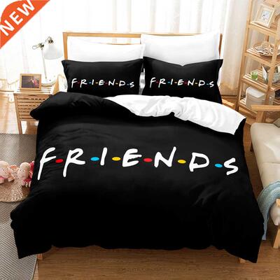 D friends Sets Duvet Cover Set With Pillowcase Twin Full Q