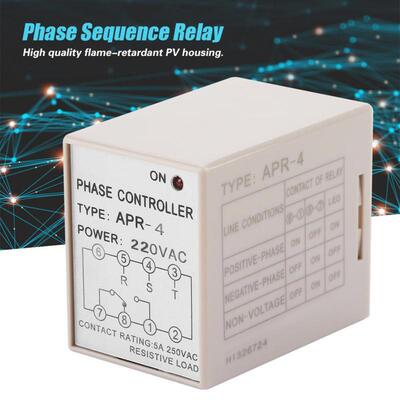 Phase Sequence Relay APR-4 Phase Loss Reverse Protecton Rel