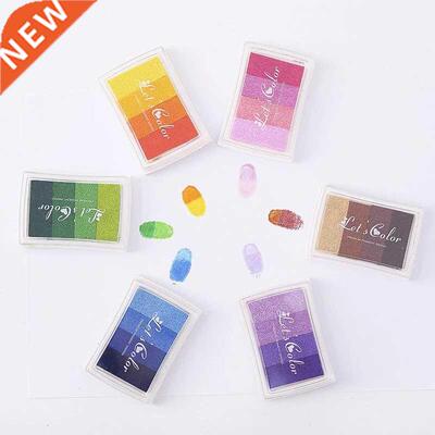 1pcs 4 color Inkpad Ink stamp pad Colorful Cartoon Craft Ink