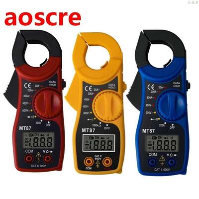 MT87 LCD Digital Clamp Meter Multimeter AC/DC Ammeter Voltme