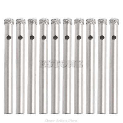 10Pcs 5mm Noyau de Diamant Coated Forets Scie Carreaux verre