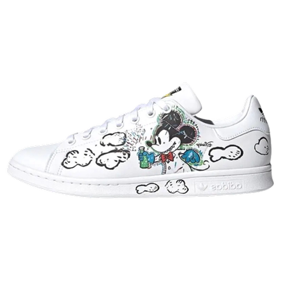 adidas Originals Stan Smith皮革低帮板鞋男女同款白色GZ8841 QS