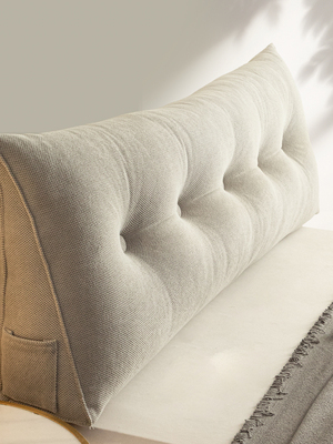 新款床头大靠背护腰软包防撞卧室靠垫腰靠枕三角枕床上可拆洗2025