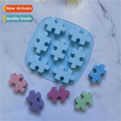 7PCS puzzle ice grid 334 chocolate silicone mold cake puddin