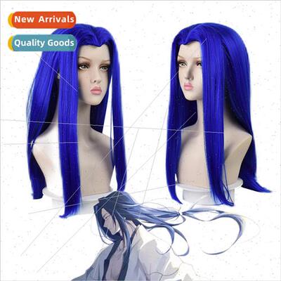 Shenmeng Ichiban Orange Righteousness cos wig blue center pa