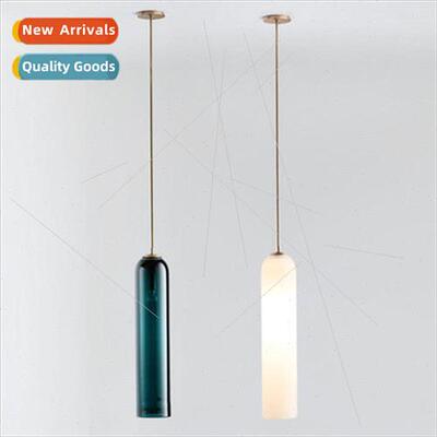 Scandinavian creative blue glass bedside small chandelier ar