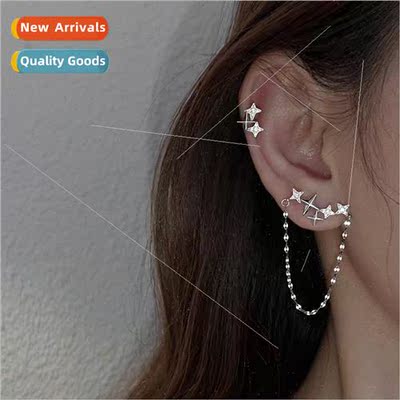 Full star asymmetrical earrings female fashion bungee hip-ho