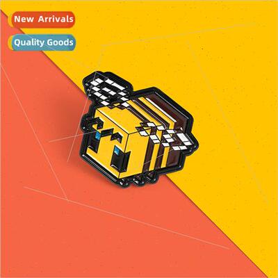 Brooch Perfect World Small Square Digal Model Yellow Student