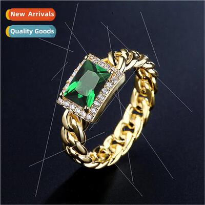 Fashion Popular Micro Zirconia Twist Ring Women che Rings