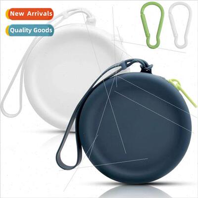 Non-new round silicone coin purse portable data cable earpho