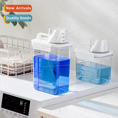 Japan laundry detergent storage box sealed graduated measuri