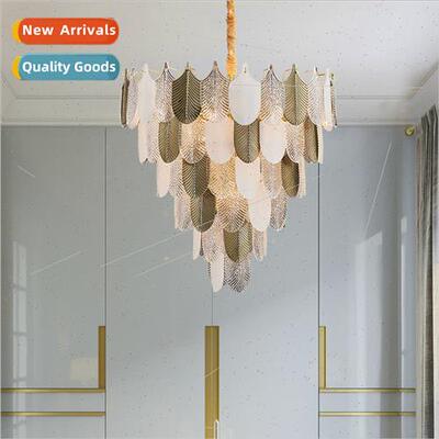 ght luxury retro living room chandelier post-modern minimali