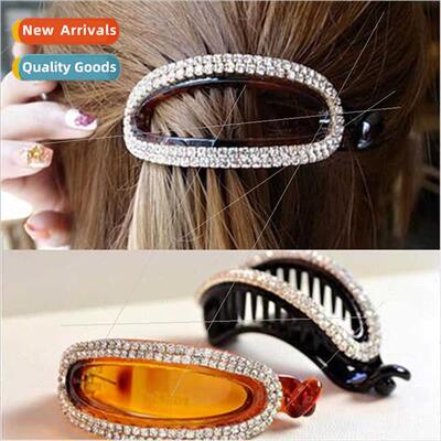new arc rhinestone ponytail clip grab clip hollow rhinestone