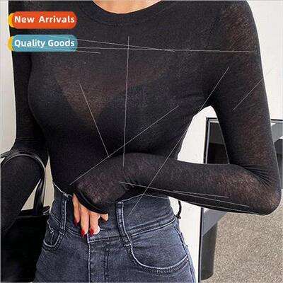 Korea Dongdaemun Women 2022 Spring Autumn new long-sleeved t