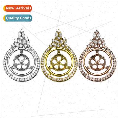 S925 silver pendant holder Empty holder Creative beeswax inl