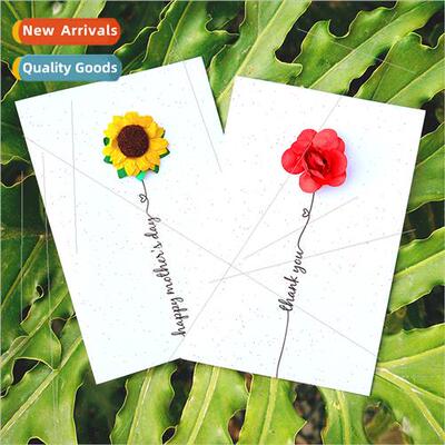 Premium Valentine Greeting Cards Handmade Dried Flowers Bles