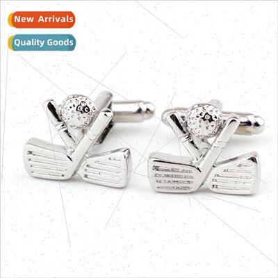 Golf racket styling French shirt men metal cufflinks cufflin