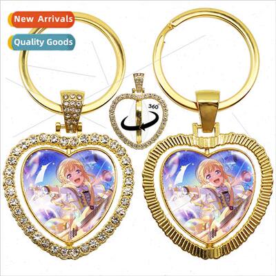 Anime BanG Dream Anime Cartoon 360 Degree Rotating Heart Pen