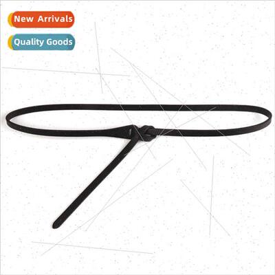 Anti-allergy female  simple hundred thin belt knot youth dec