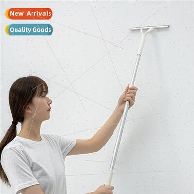 Household retractable long handle wiper glass cleaner tiles