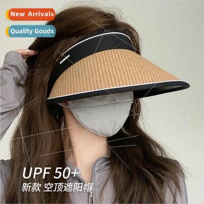 ins vinyl sun hat ladies summer riding UV large brim sunscre