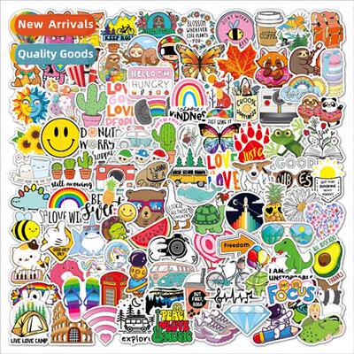 Outdoor Stickers 100 sheets waterprocute cartoon colorful sk