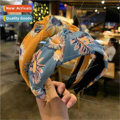 Korea sunflower knot hair band headband Korea simple pressur