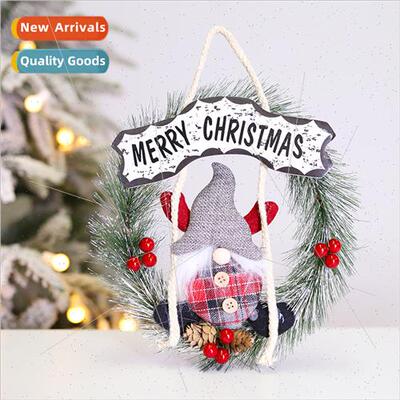 Christmas Wreath 25CM Pine Needle Wreath Christmas Decoratio