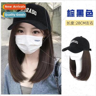 Wig hat all-in-one female summer fashion versatile simulatio