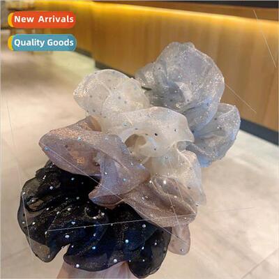 Super fairy Korean retro organza broken diamonds glter pill