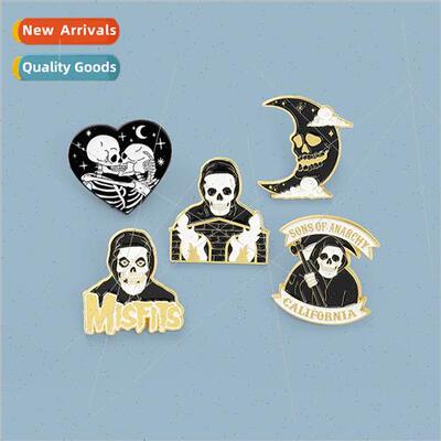 Anime secondary characters image brooch classic skull love b