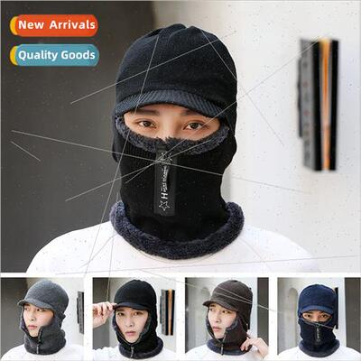 Hat men winter cycling padded wool cap thickened warm cold n