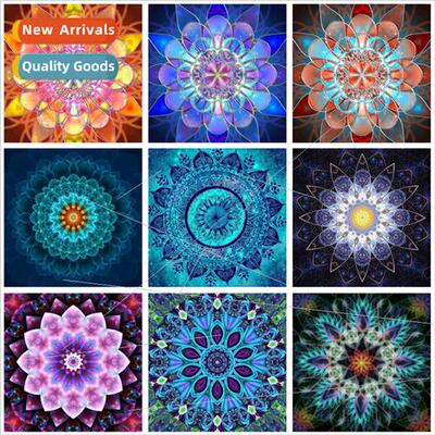 New modern living room hand-applied drilling small mandala f