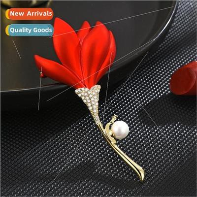 Flower language loyal love new pearl frosted red magnolia fl