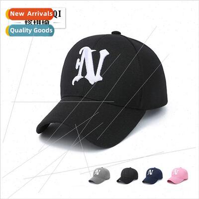 Spring Autumn Spring al Korean  embroidery N letters basebal