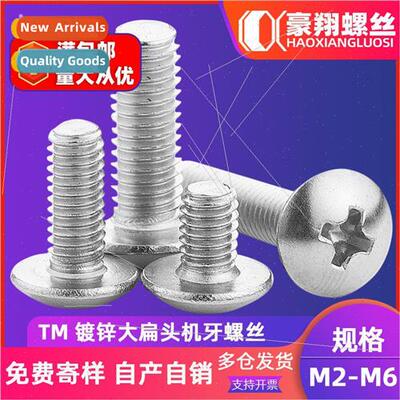 Iron zinc plating cross recessed flat head machine screws fl