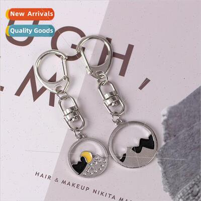 Mountain alliance sea oath Korean fashion couple keychain gi