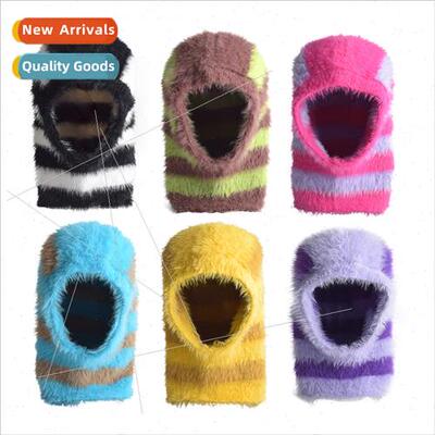 Autumn winter new imation mink velvet ear protection pullove