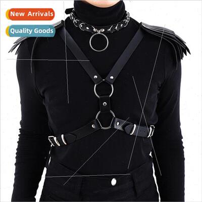 Double Leather Armour Shoulder Clothing Adjustable Body Cors