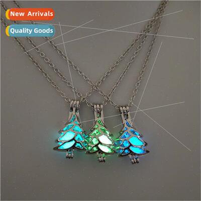 Europe luminous hollow DIY cage Christmas e necklace Christm