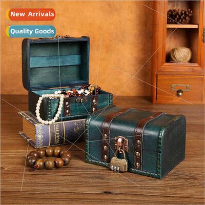 Vintage Packaging Wooden Box Necklace Earrings Jewelry Box D