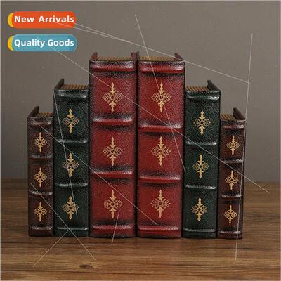Europe retro English fake book ornaments Hamlet wooden book