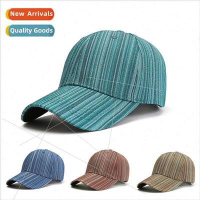 New striped baseball cap wh four seasons outdoor sunscreen s