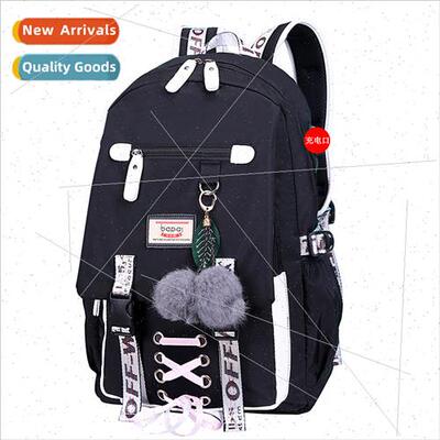 Female shoulder bag student schoolbag junior backpack printi