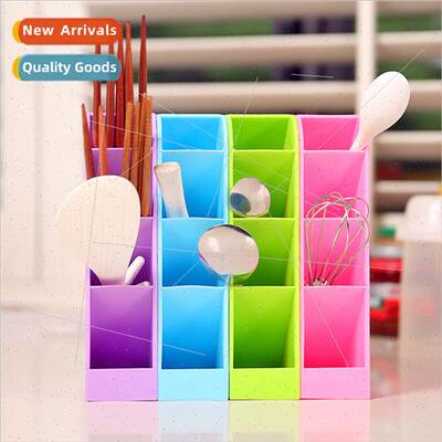 Creative four compartments can stoffice stationery desktop o