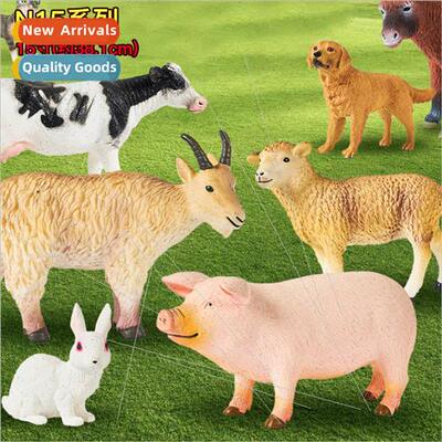 Children simulation farm animal large piggy shark vinyl mari