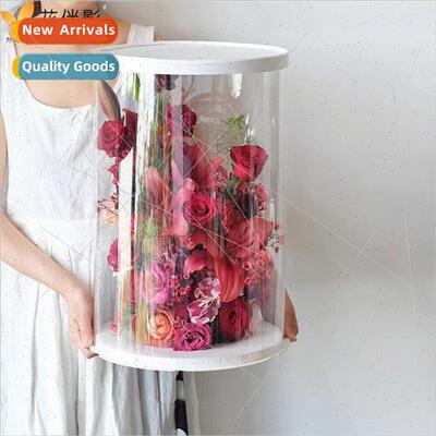 Strawberry Tower Round Crystal Hugging Bucket PVC Cake Bouqu