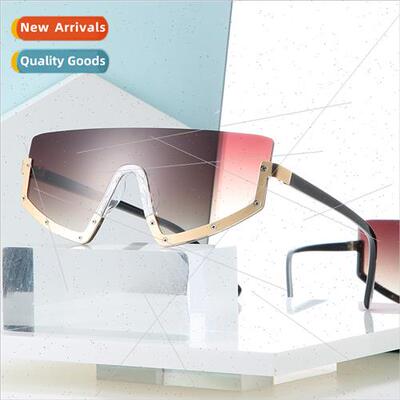 2134 half-frame continuous lenses 2019 new fashion sunglasse